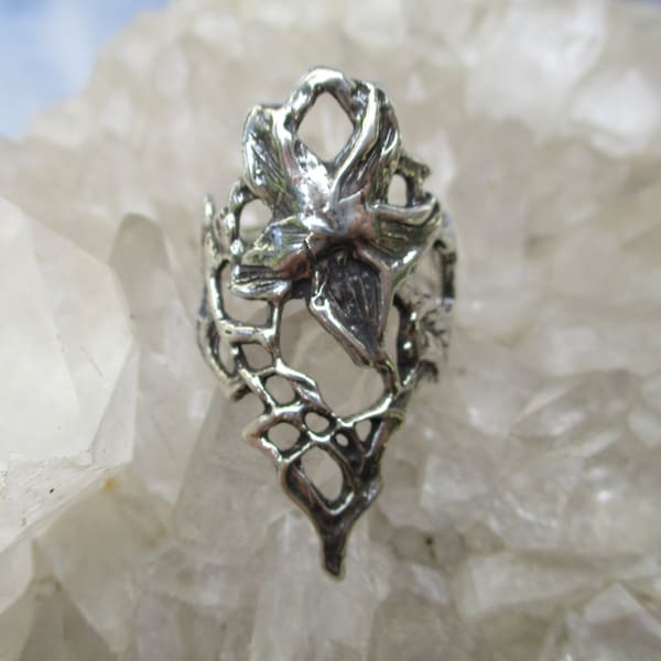Cast Silver Ring - Etsy