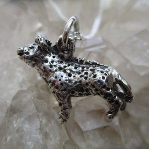 Hyena Necklace -hand Cast Sterling Silver- 3/d Details W/20 Inch ...