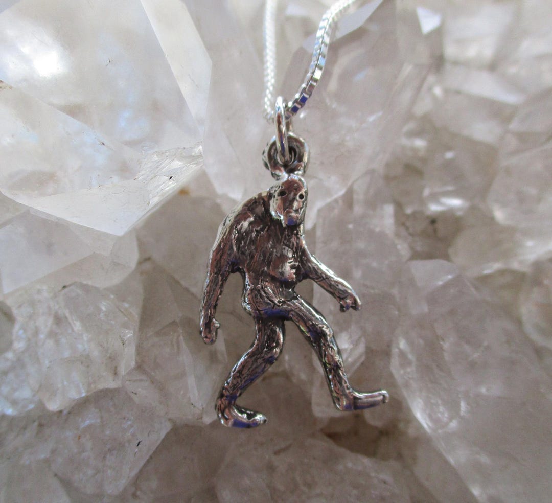 Bigfoot Necklace -hand Cast Sterling Silver Original- W/20 Inch ...