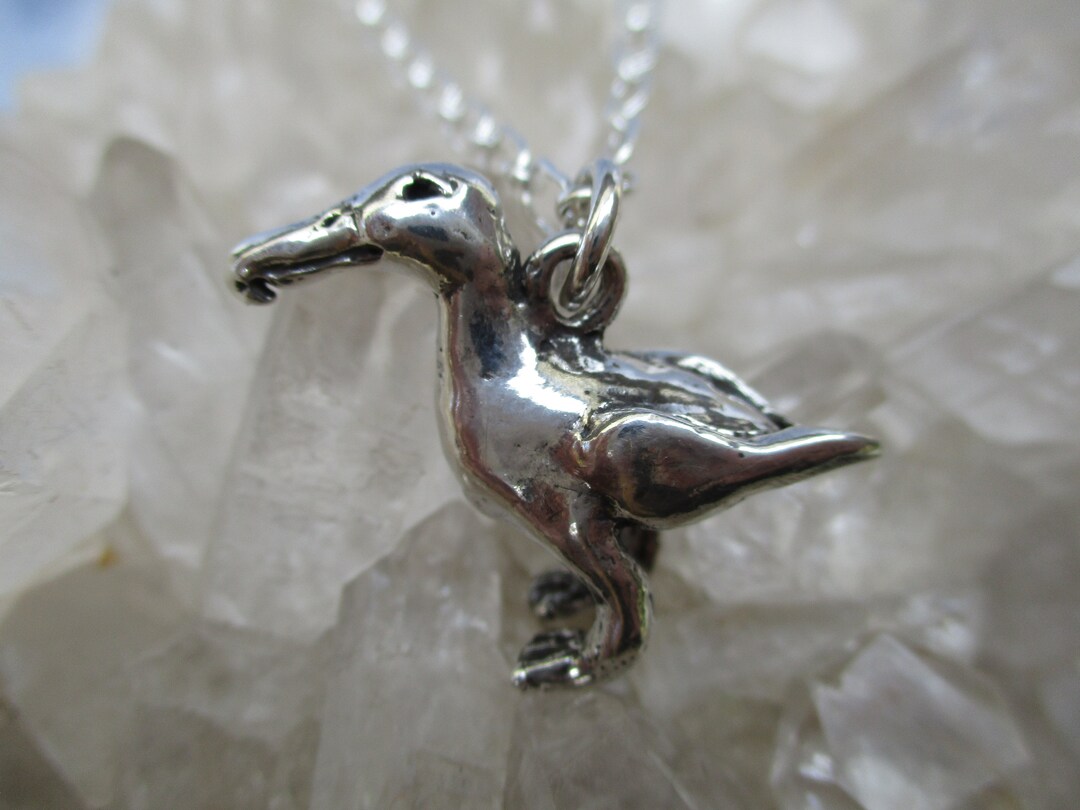 Standing Albatross Necklace -hand Cast 3d Sterling Silver- W/18 ...
