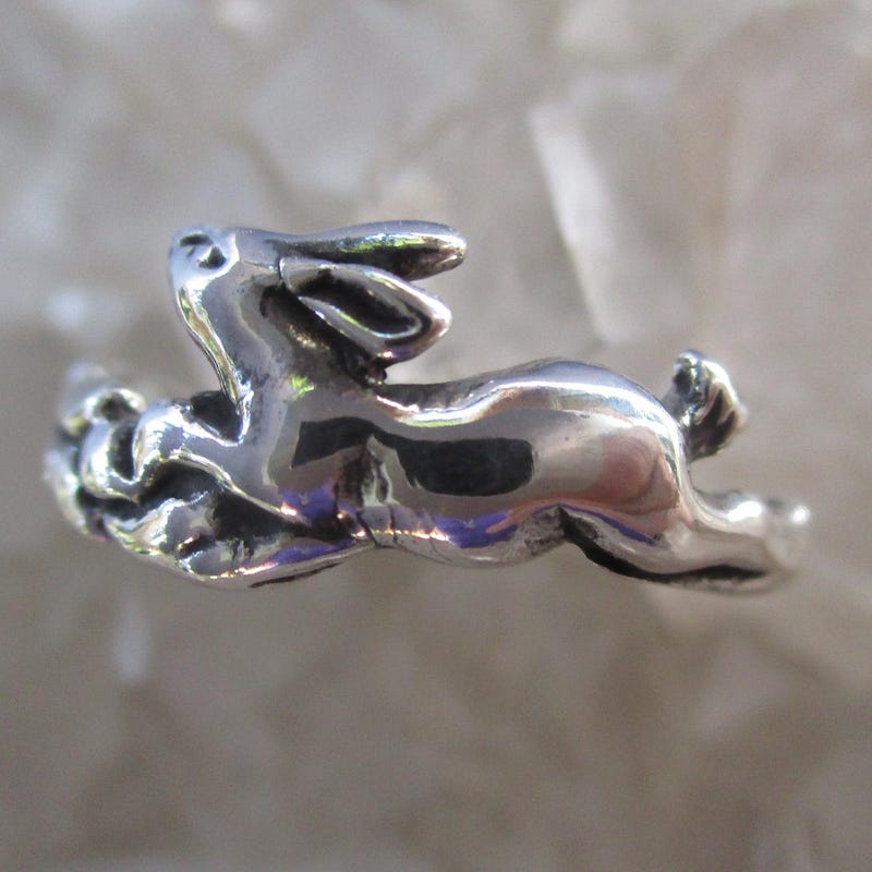 Rabbit Ring - Etsy