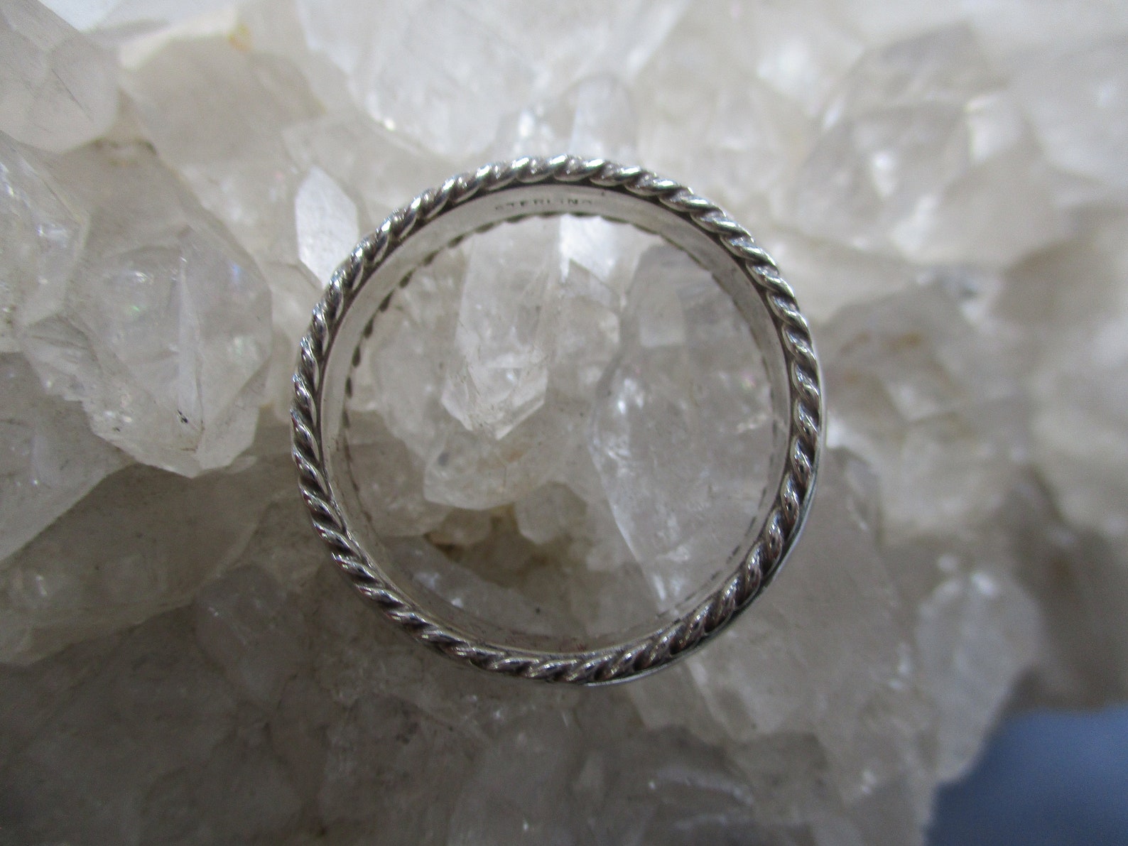 Sterling Silver Rope Edged Band handmade 6.3 Mm Wide - Etsy