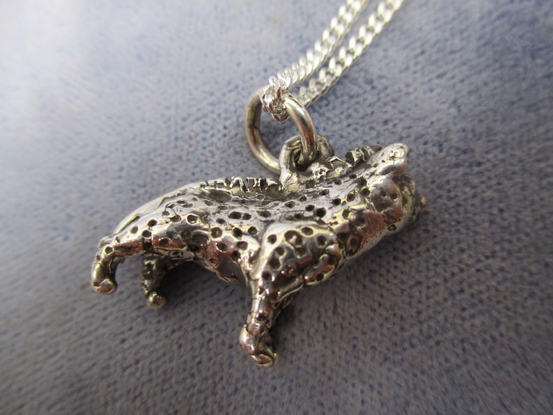 Hyena Necklace -hand Cast Sterling Silver- 3/d Details W/18 Inch ...