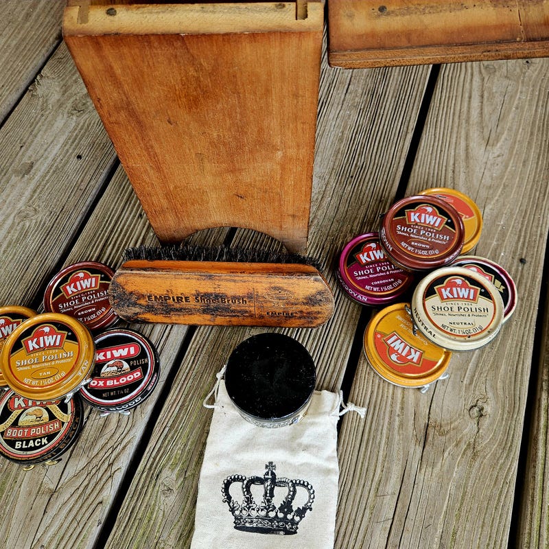 Shoe Shine Box - Etsy