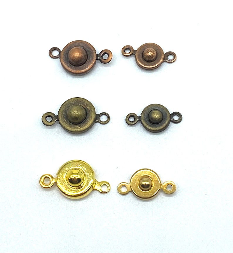 8 Mm Snap Clasp, Ball Socket Clasps, Round Button Clasp, Choose ...