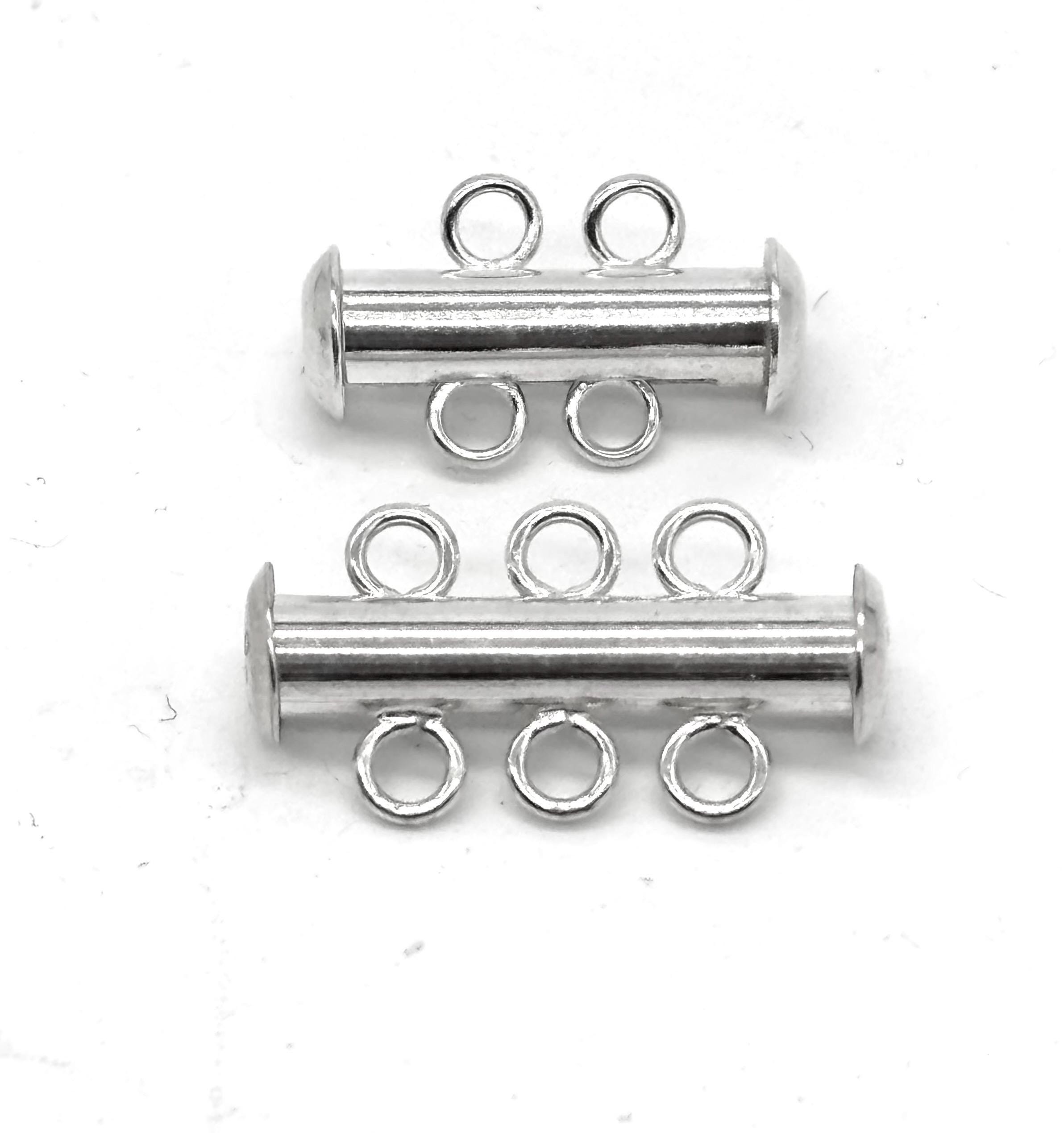 Magnetic Sterling Silver Slide Tube Clasp. - Etsy