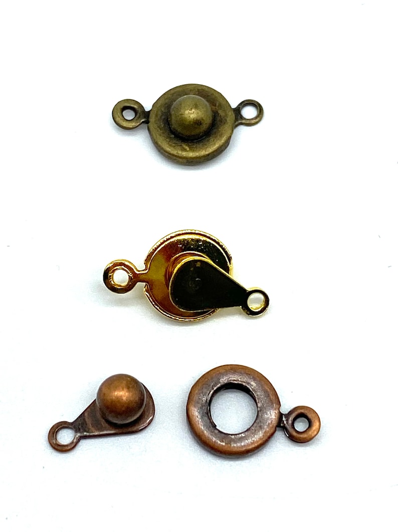 8 Mm Snap Clasp, Ball Socket Clasps, Round Button Clasp, Choose ...