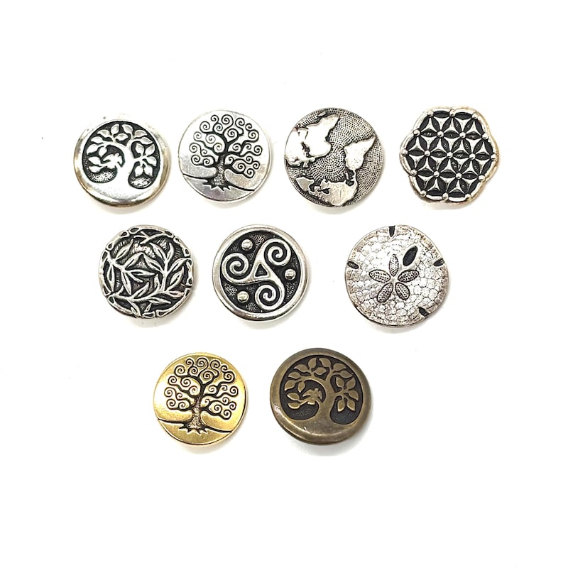 Pewter Buttons - Etsy