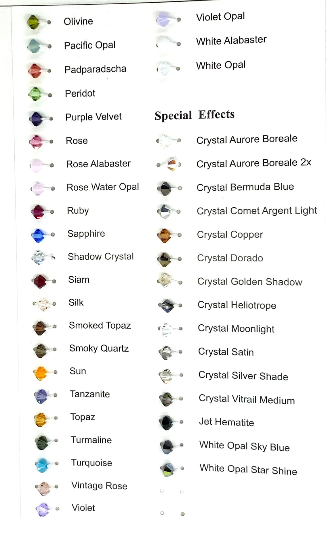 4 Mm # 5301/5328 Swarovski Crystal BICONE. 25 or 100 Pcs. Choose Colors ...