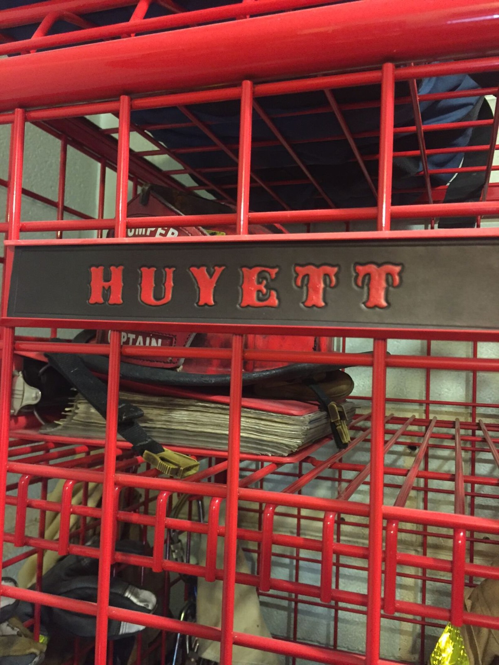 Gear Grid Locker Name Tag - Personalized Firefighter Locker Nametag - Etsy