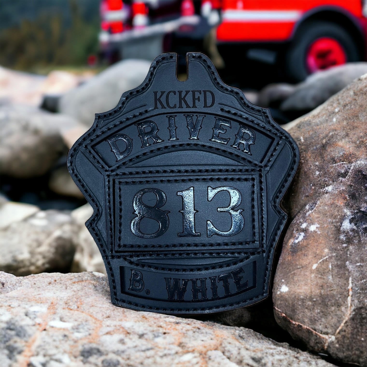 Passport Firefighter Helmet Shield - Removable ID - Fire Helmet Front ...