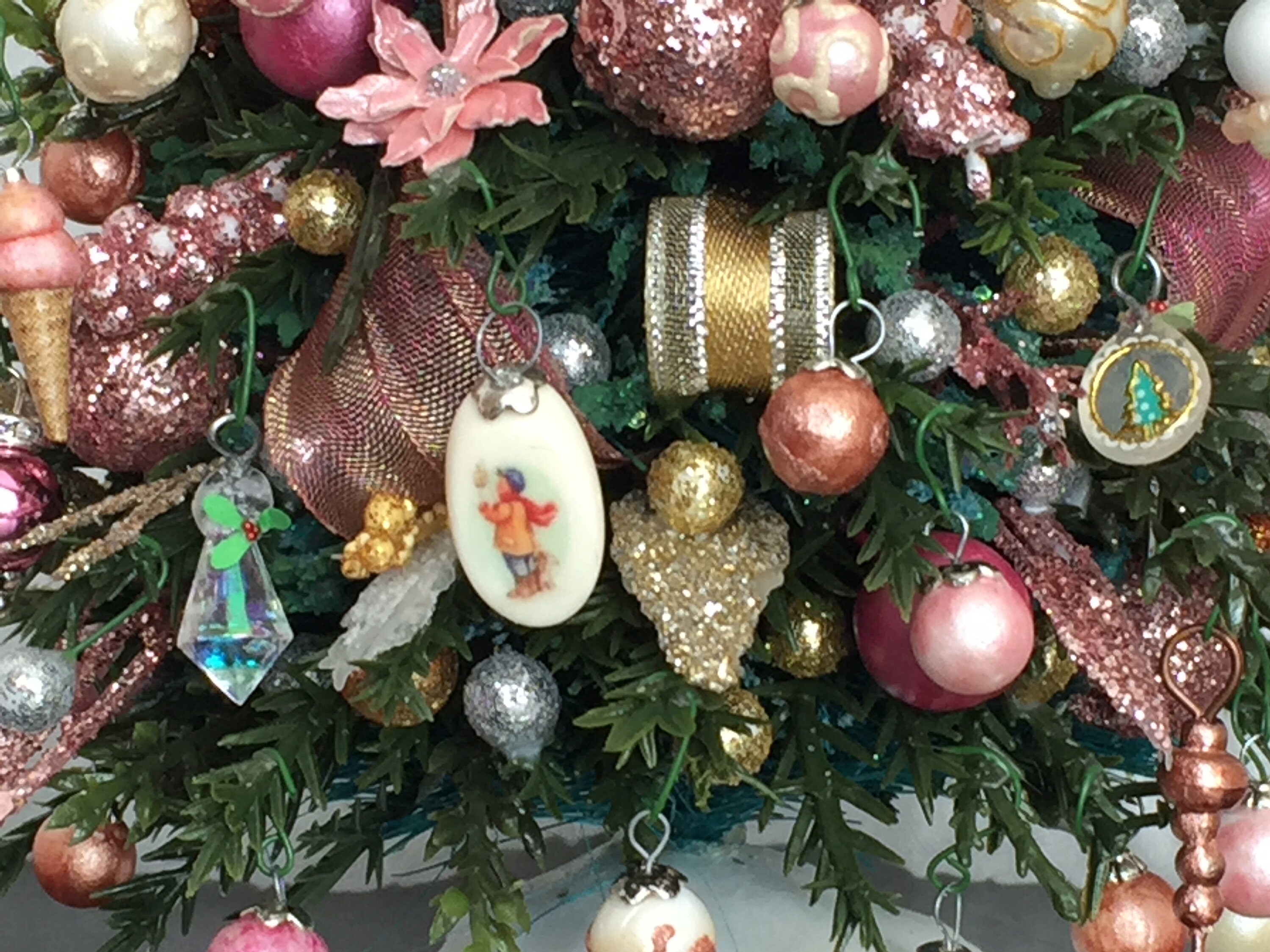 Miniature Christmas tree SOLD dollhouse 1:12 scale dusty | Etsy