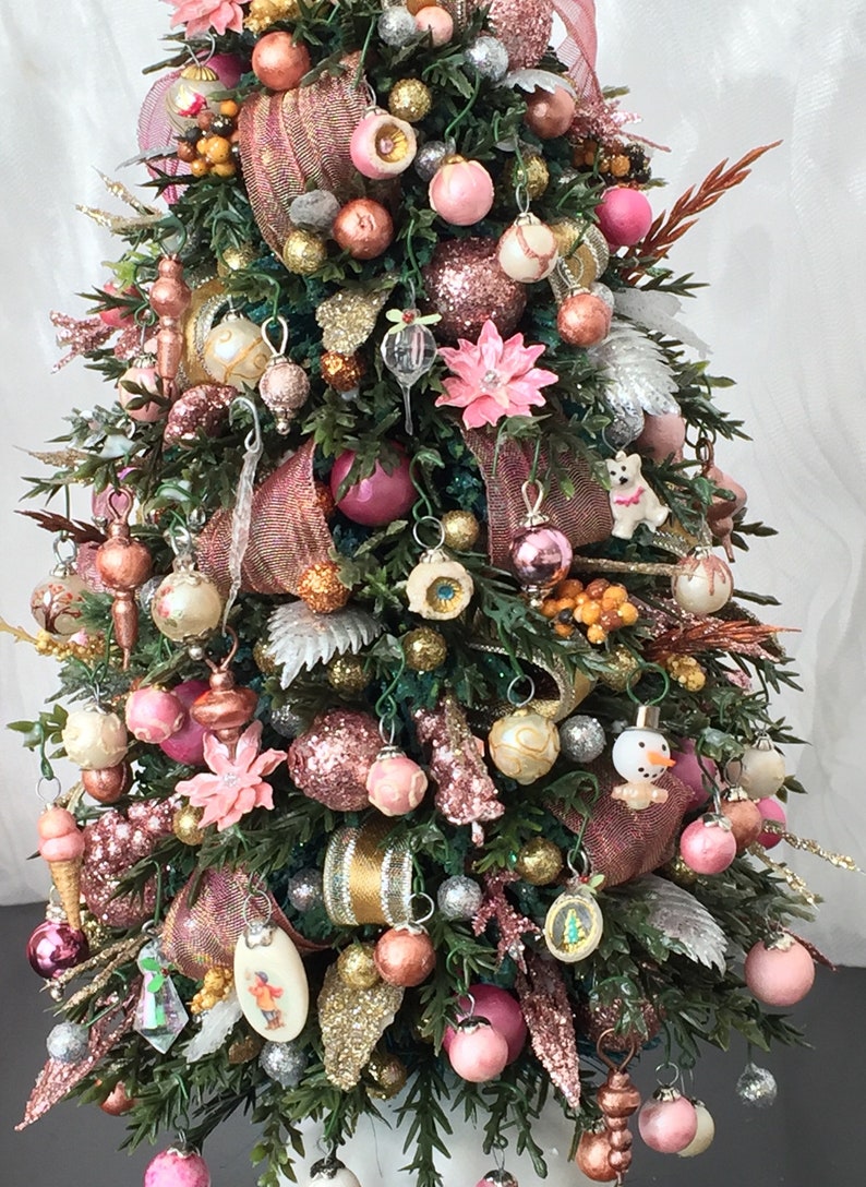 Miniature Christmas tree SOLD dollhouse 1:12 scale dusty | Etsy