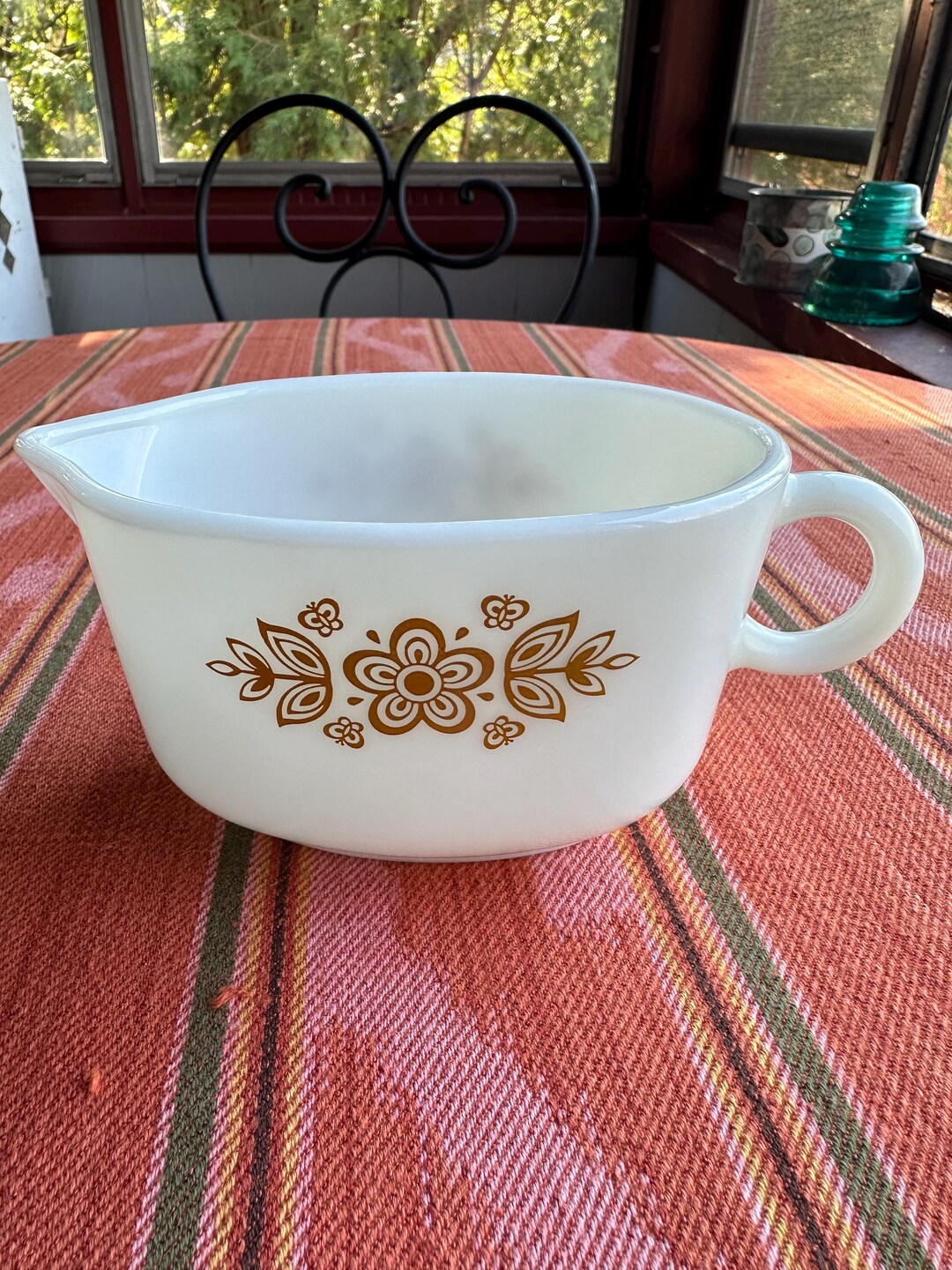 Vintage Pyrex "butterfly Gold" Gravy Boat. Style 77-B. Gravy Serving ...