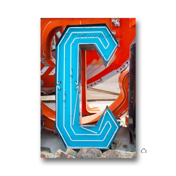 Vintage Letter C Sign - Etsy