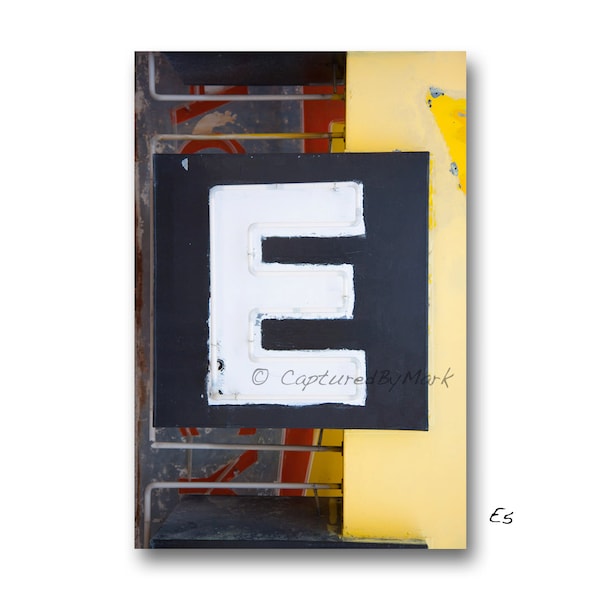 Letter E Neon Sign - Etsy