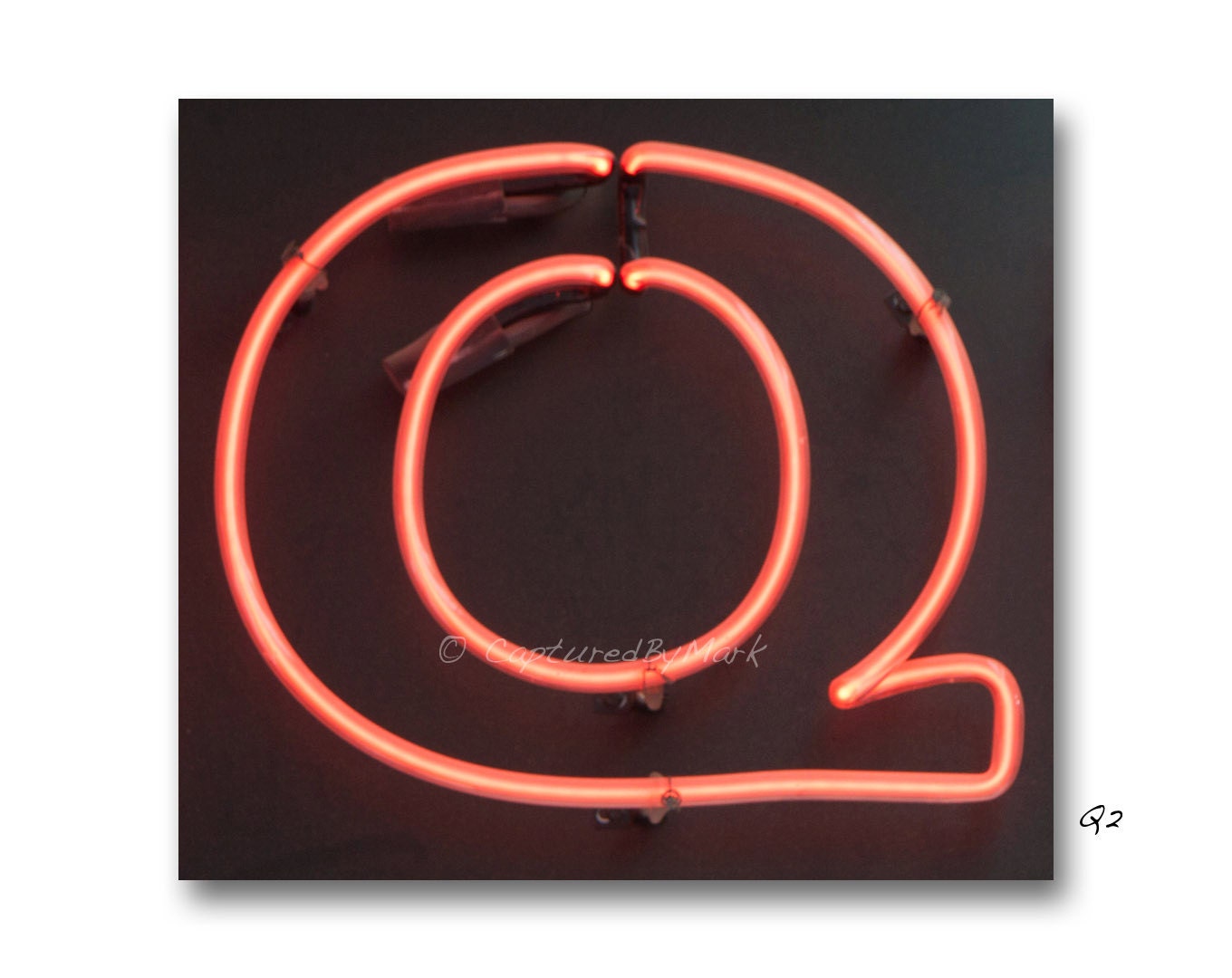 Neon Letter Q Marquee Letter Art Vintage Vegas Neon Sign Letters Styel Q2 Etsy
