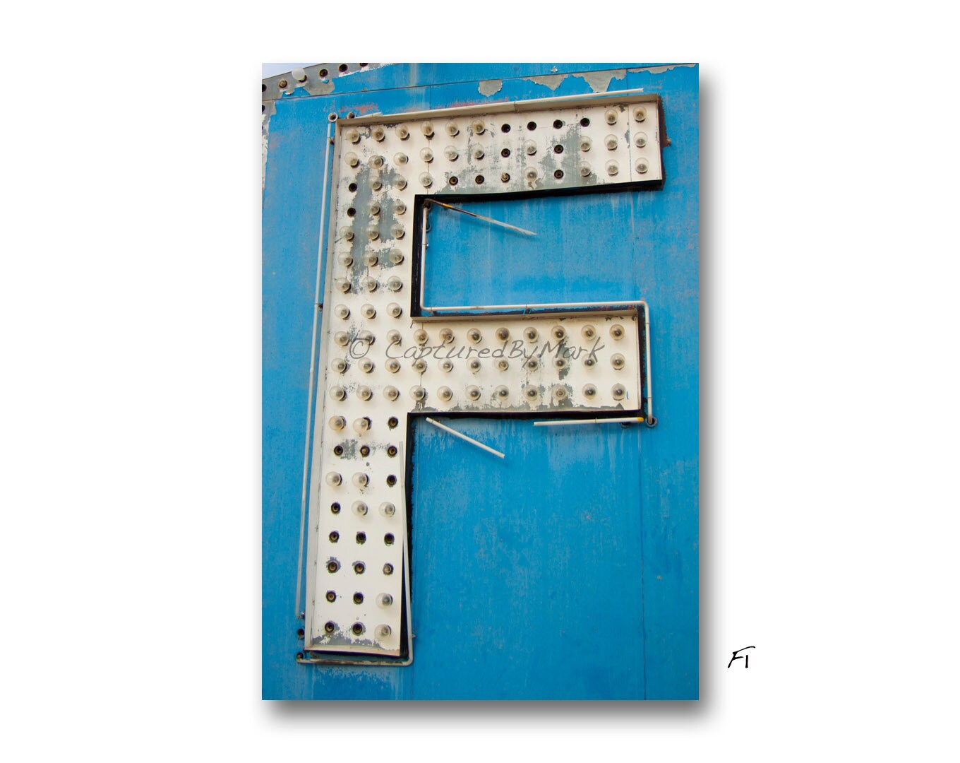 Letter Art Letter F Alphabet Art Vintage Vegas Neon Sign - Etsy