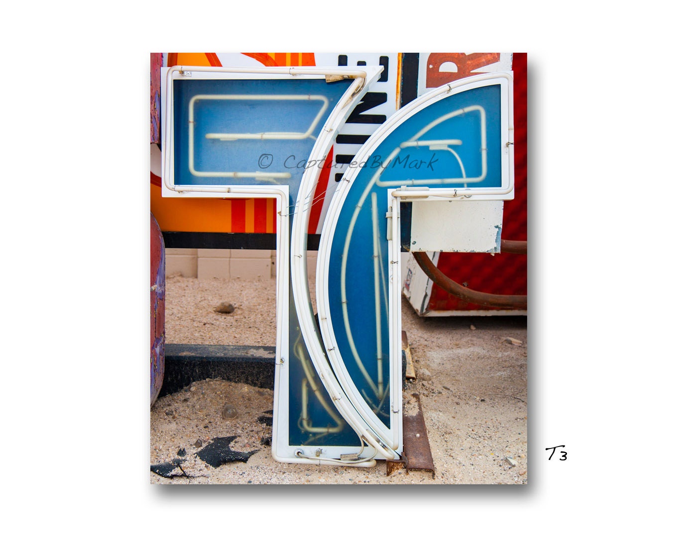 Letter Art Letter T Alphabet Art Vintage Vegas Neon Sign - Etsy