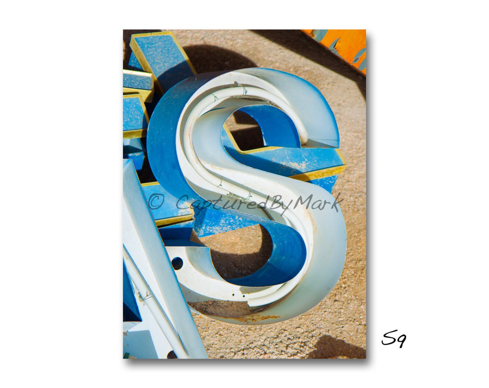 Letter Art, Letter S Alphabet Art, Vintage Vegas Neon Sign Letter Fine ...
