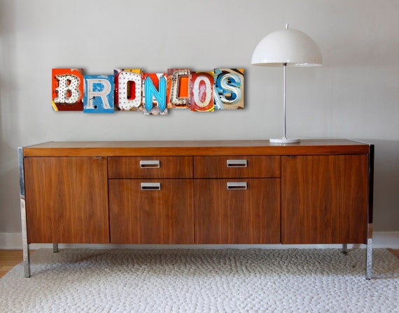 Letter Art Denver Broncos Sign Letter Photos 5x7 to 6x9 | Etsy