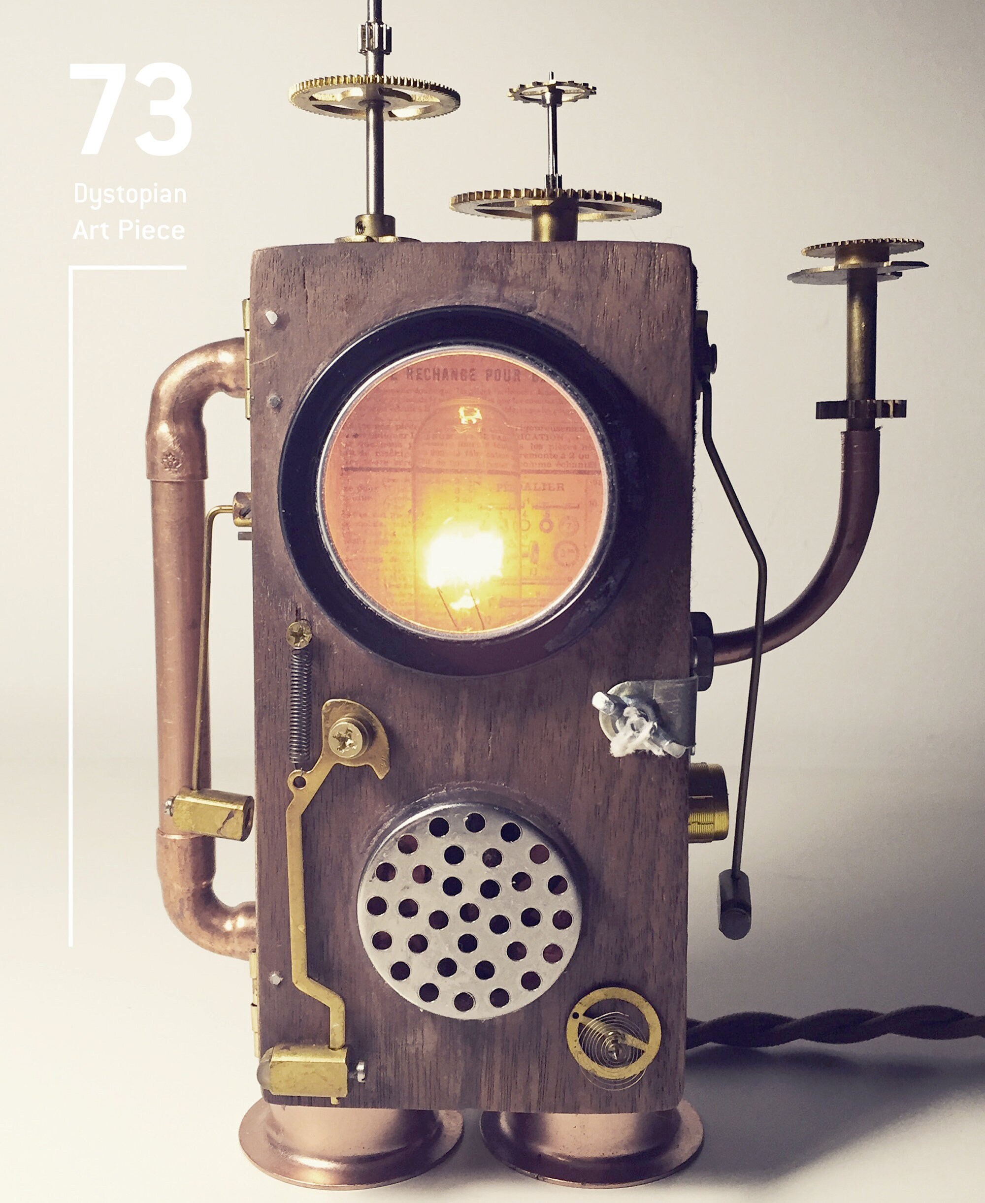 Retrofuturistic Box Lamp - Etsy