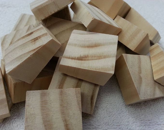 Wood Blocks, Wood Craft Blocks, Square Craft Blocks, Pine Blocks, 1-1/2 ...