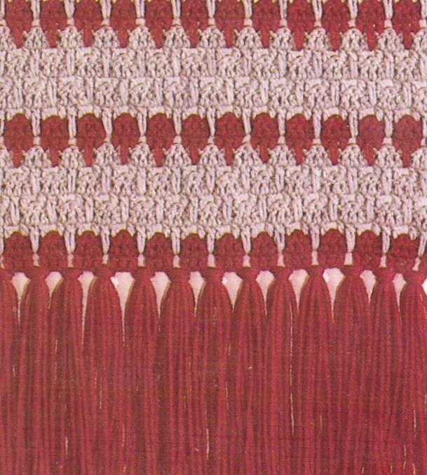 Tier Drop Afghan- Vintage Crochet Blanket Pattern, Retro Throw, Couch ...