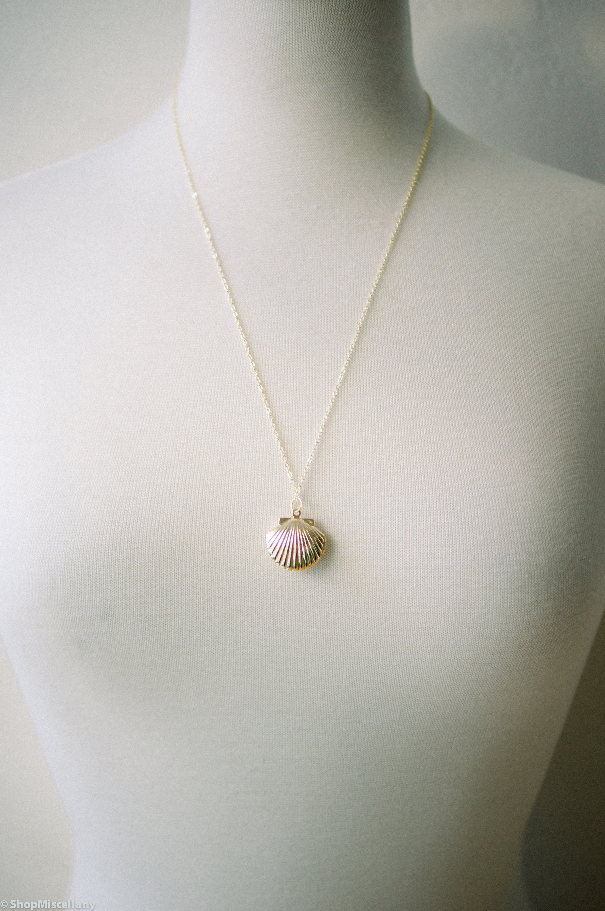 Sea Shell Locket Necklace / Scallop Shell Locket / Best | Etsy