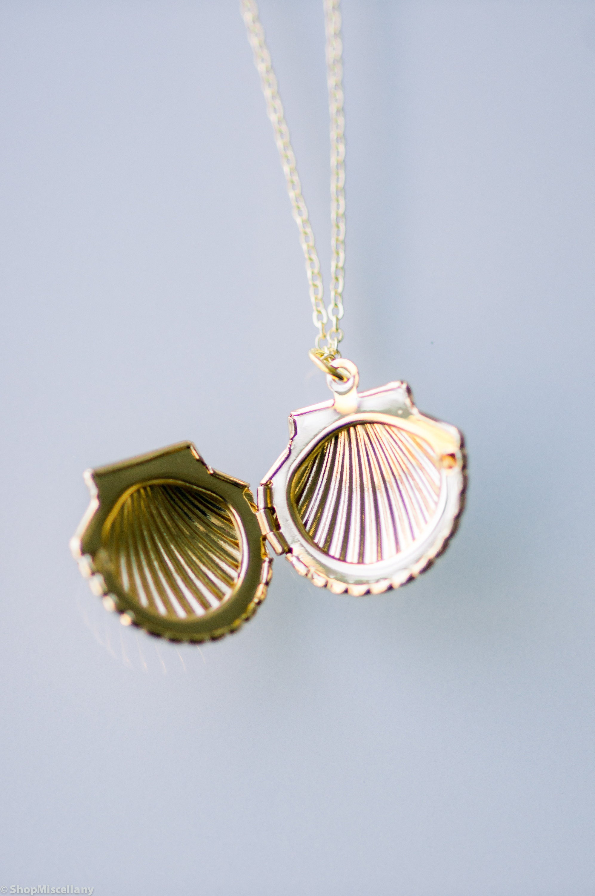 Sea Shell Locket Necklace / Scallop Shell Locket / Best | Etsy