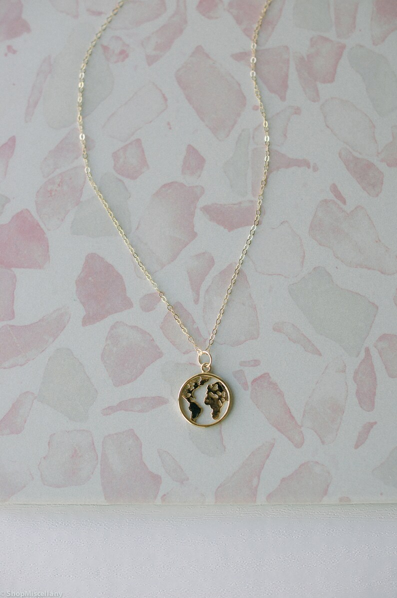 World Map Necklace Map Jewelry Unique Map Gifts Gift for - Etsy