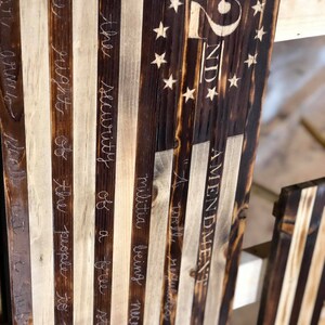 Rustic 2nd Amendment American Flag, Wood American Flag, Betsy Ross ...