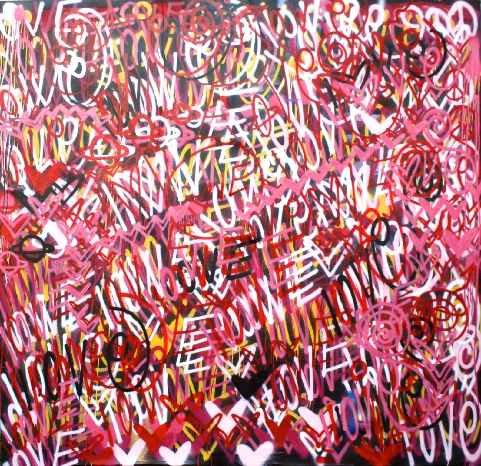 Chris Riggs Original Love Modern Spray Painting Street Art - Etsy Canada