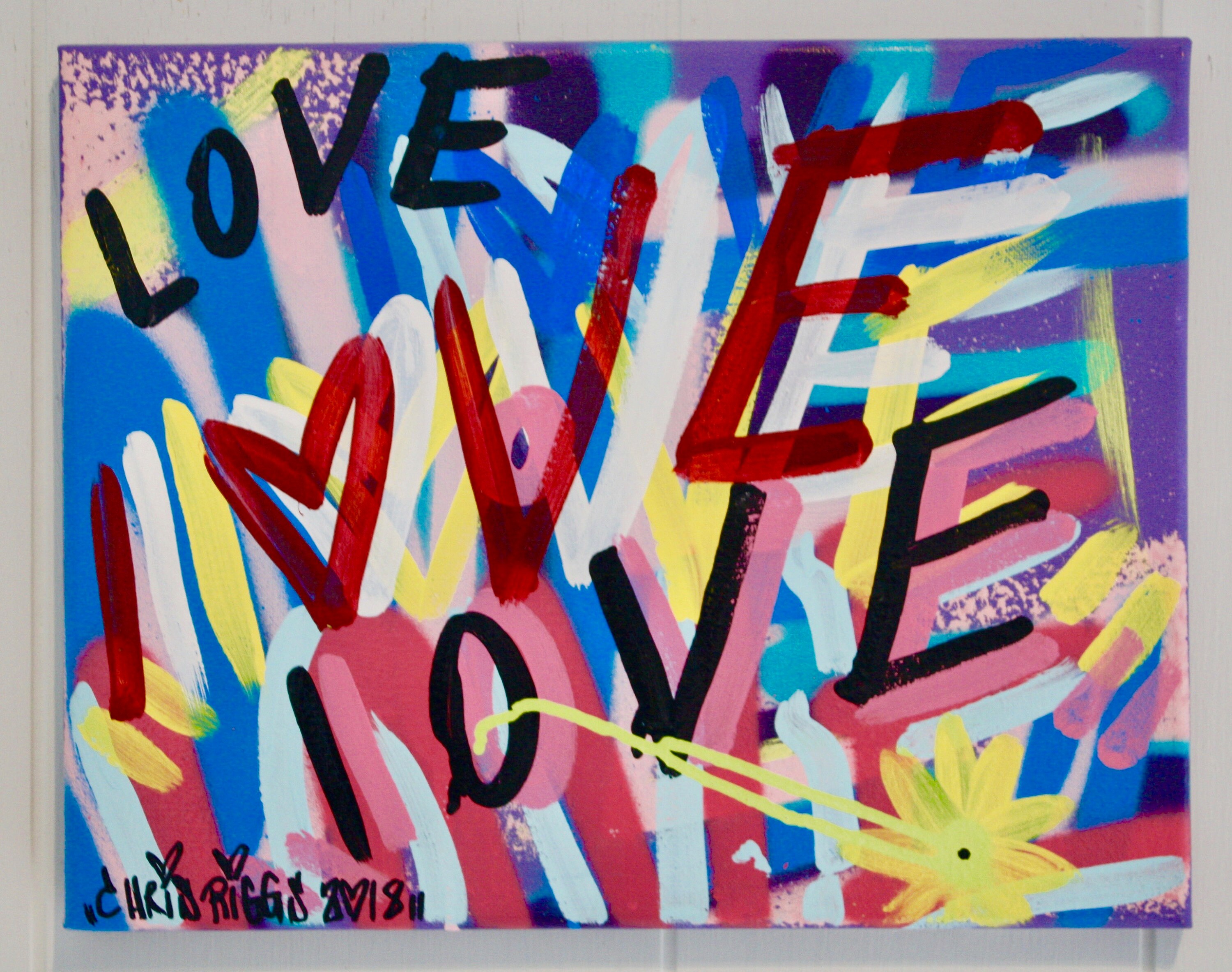 The Word Happy In Graffiti