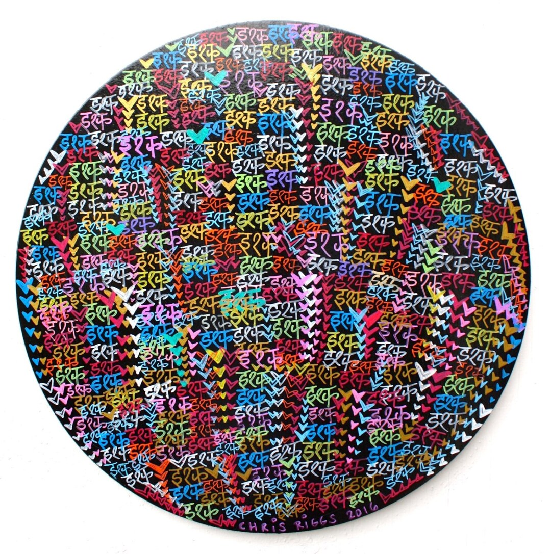 Chris Riggs Love in Hindi India Hearts Painting on Wood Sculpture ...