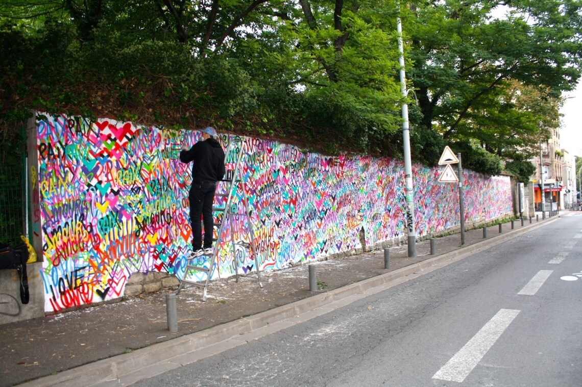 Chris Riggs Original Love Modern Spray Painting Street Art Contemporary ...