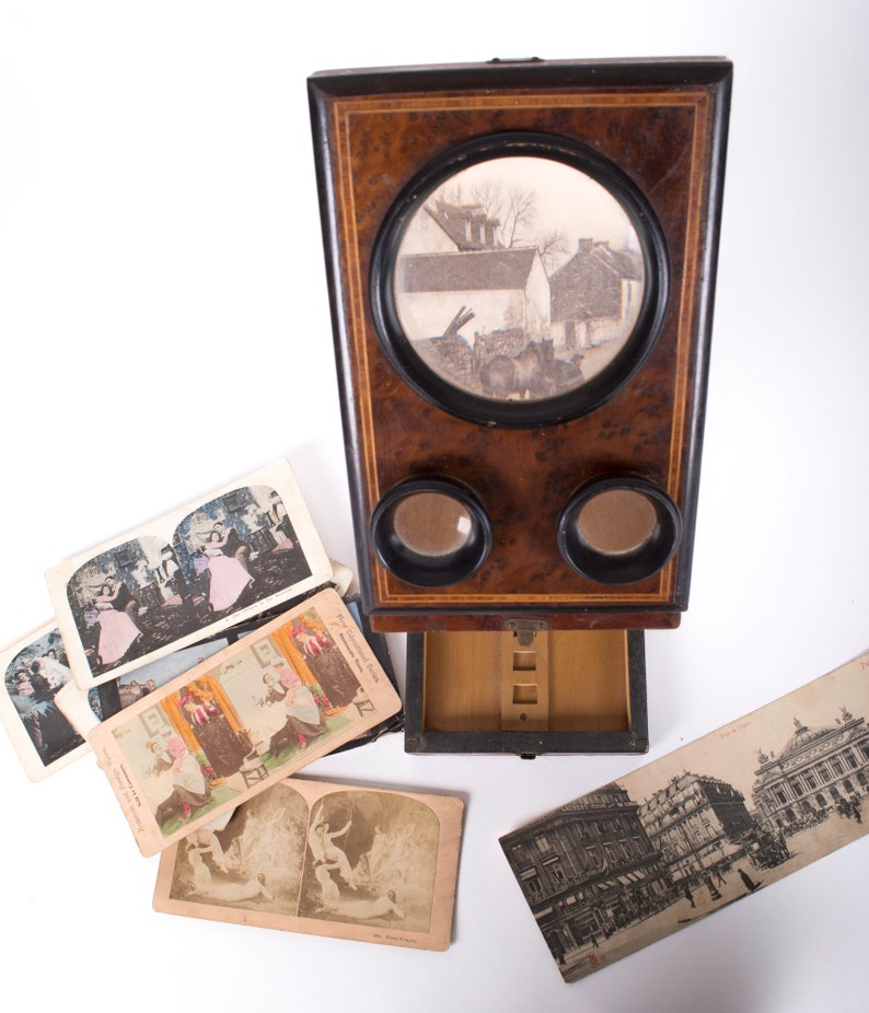 19 Th .french Graphoscope Stereoscope - Etsy