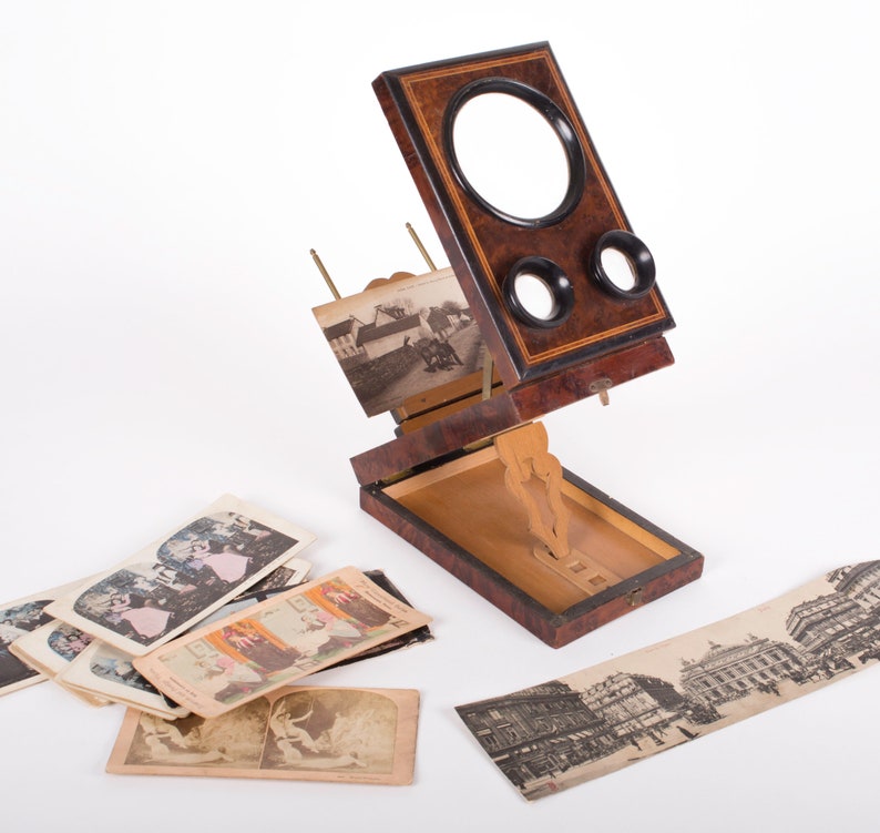 19 Th .french Graphoscope Stereoscope - Etsy