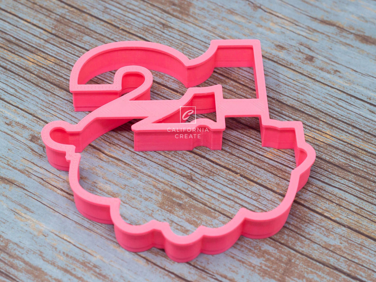 Number 21 Twenty One Custom Made Cookie Cutter With Letters - Etsy