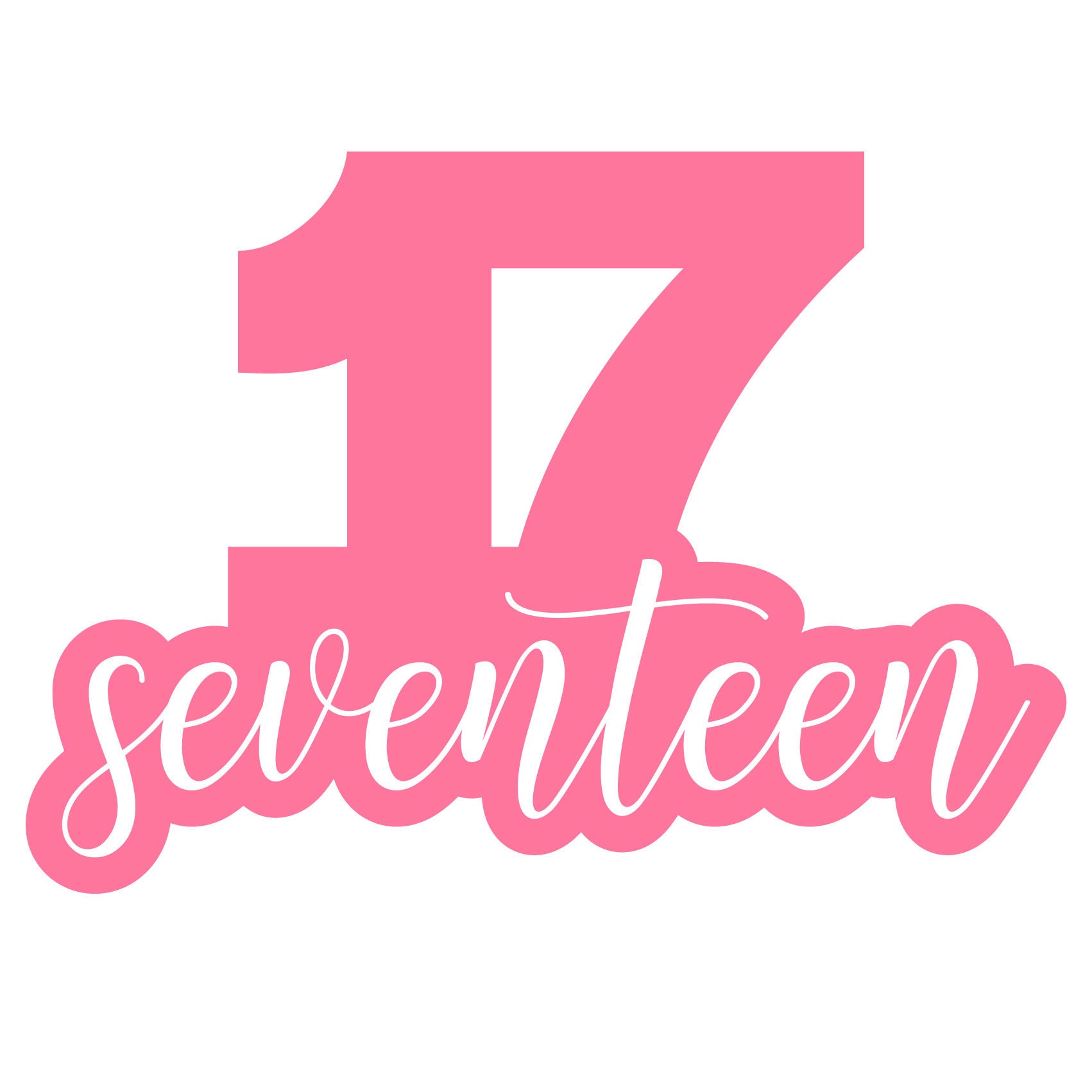 Lettered Number 17 seventeen Custom Made Cookie Cutter - Etsy