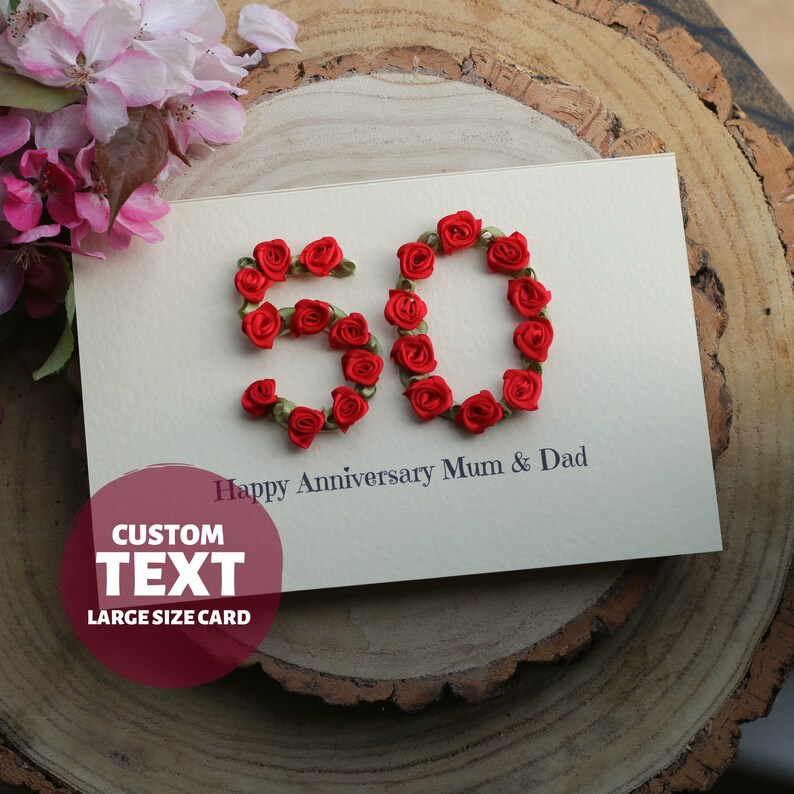 Personalised 55th Emerald Wedding Card Wife 55th Anniversary | Etsy