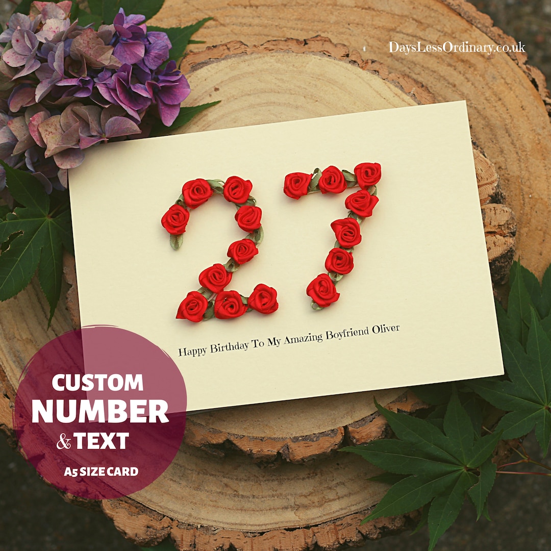 Personalised 27th Birthday Card for Him, Funny 27th Birthday, Turning ...