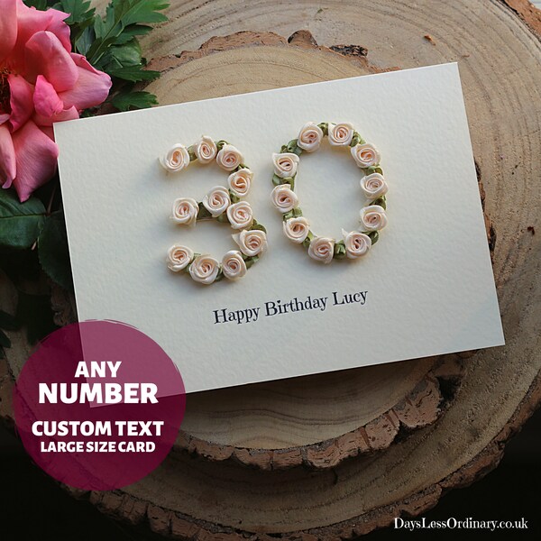 30th Birthday Card Daughter - Etsy UK