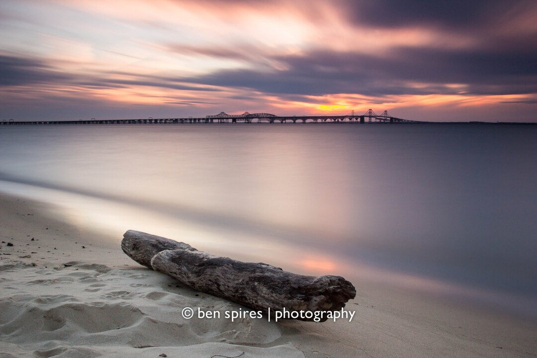 Bay Bridge Sunset - Maryland Photography - Chesapeake Bay Bridge From ...