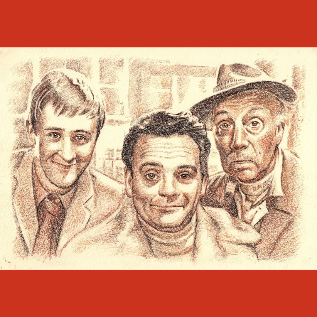 A3 Original Coloured Pencil Drawing of Only Fools and Horses BBC - Etsy
