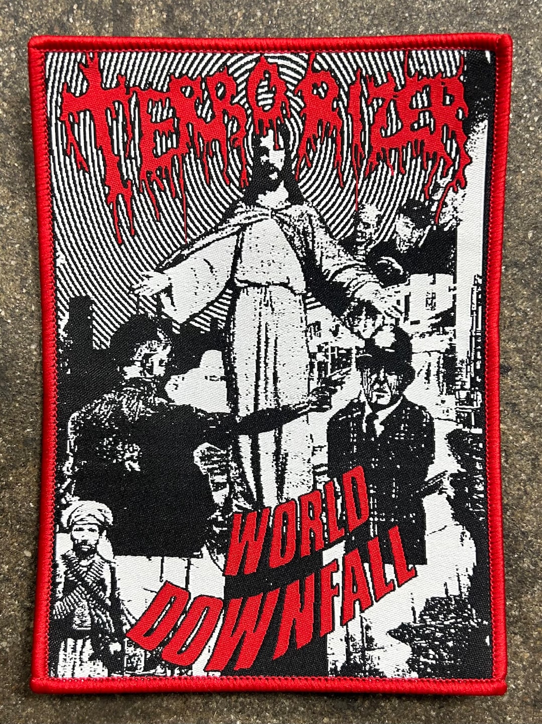 TERRORIZER World Downfall Woven Patch Heavy Metal Death Black Thrash ...