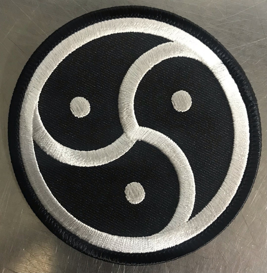 BDSM Bondage Symbol Patch Heavy Metal Death Black Thrash Speed Woven ...
