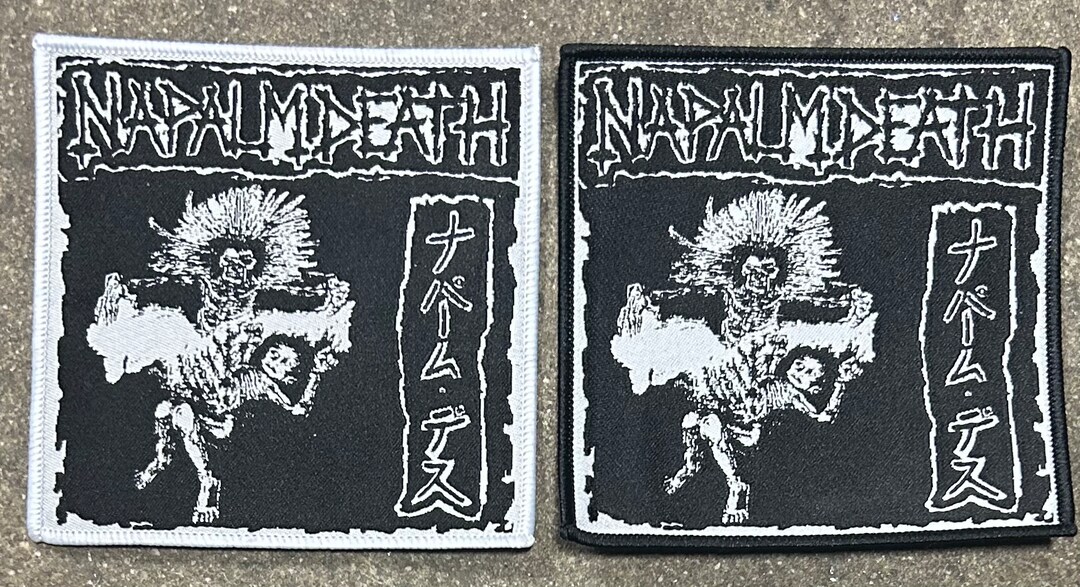 NAPALMDEATH WOVEN Patch Heavy Metal Death Black Thrash Speed Cartoon ...