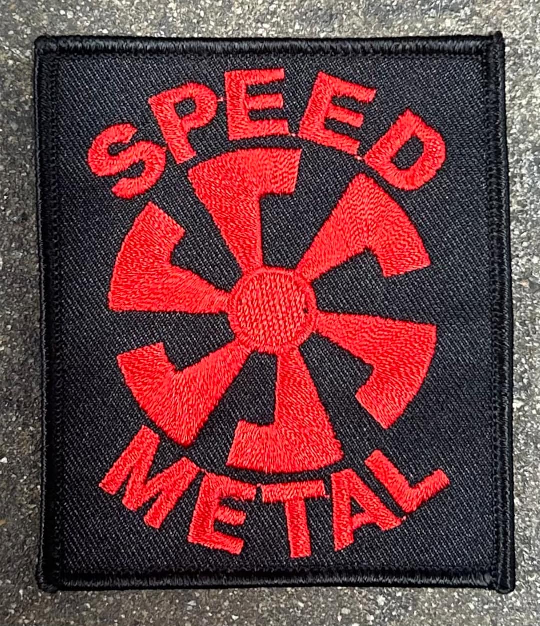 SPEED METAL Symbol Embroidered Patch Heavy Metal Death Black Thrash ...