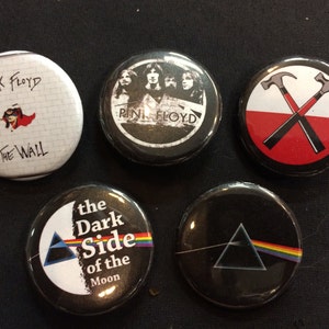 PINK FLOYD Button Pin Badge Set Classic Rock Stoner Blues - Etsy